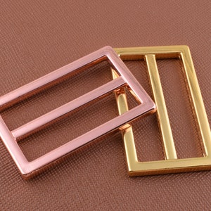 1.5'' Slide Strap Buckles,38mm Rectangular Center Bar Slider Belt ...