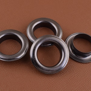 Black Round Eyelets,18*28mm Eyelets Grommet With Washer,large Hole ...