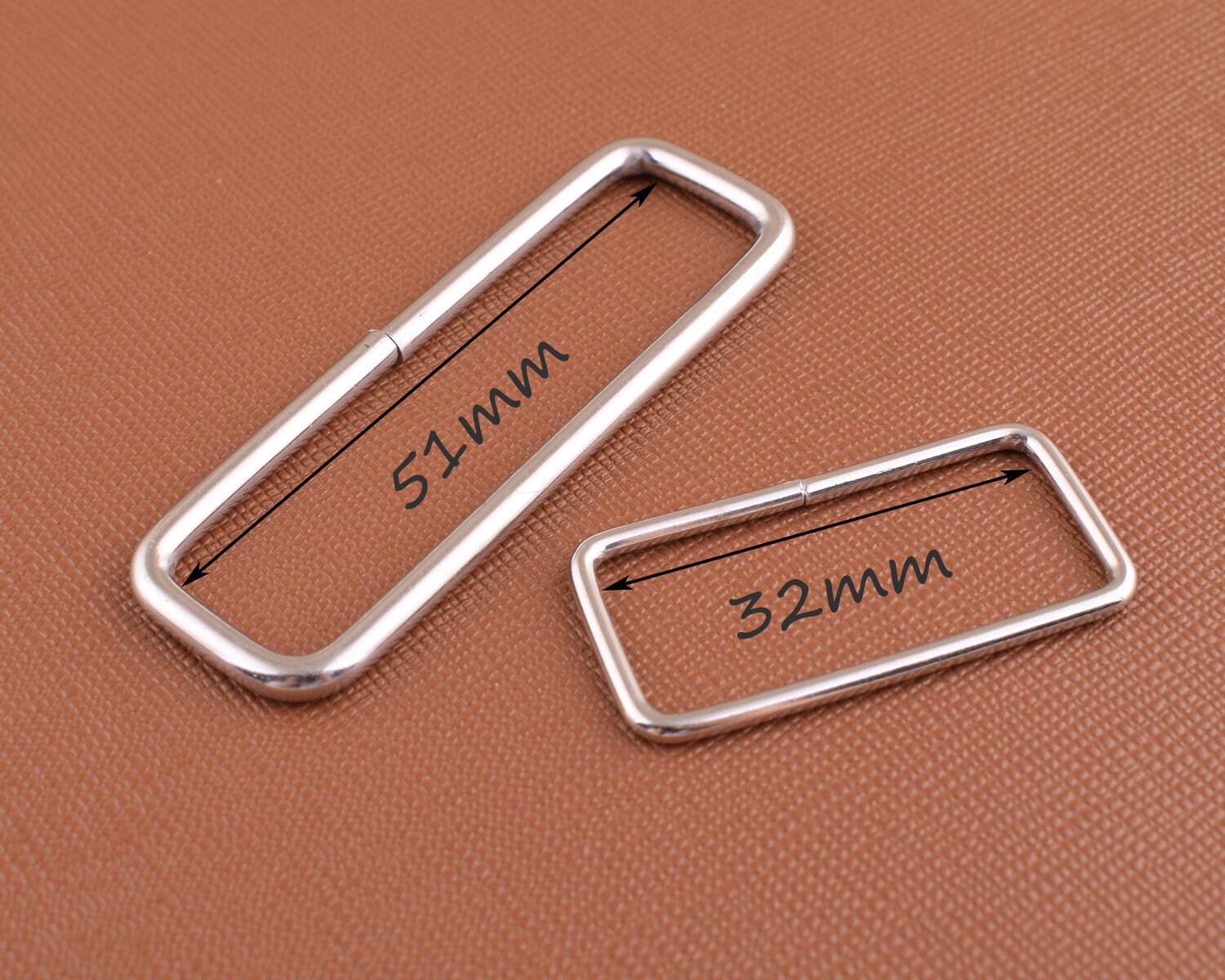 Silver Rectangular Rings Metal Rectangle Rings for - Etsy UK