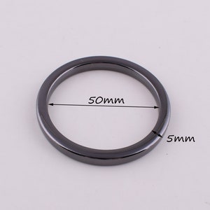 Metal O Rings,2'' Large Round Flat Strap O-rings,50mm Silver/light Gold ...