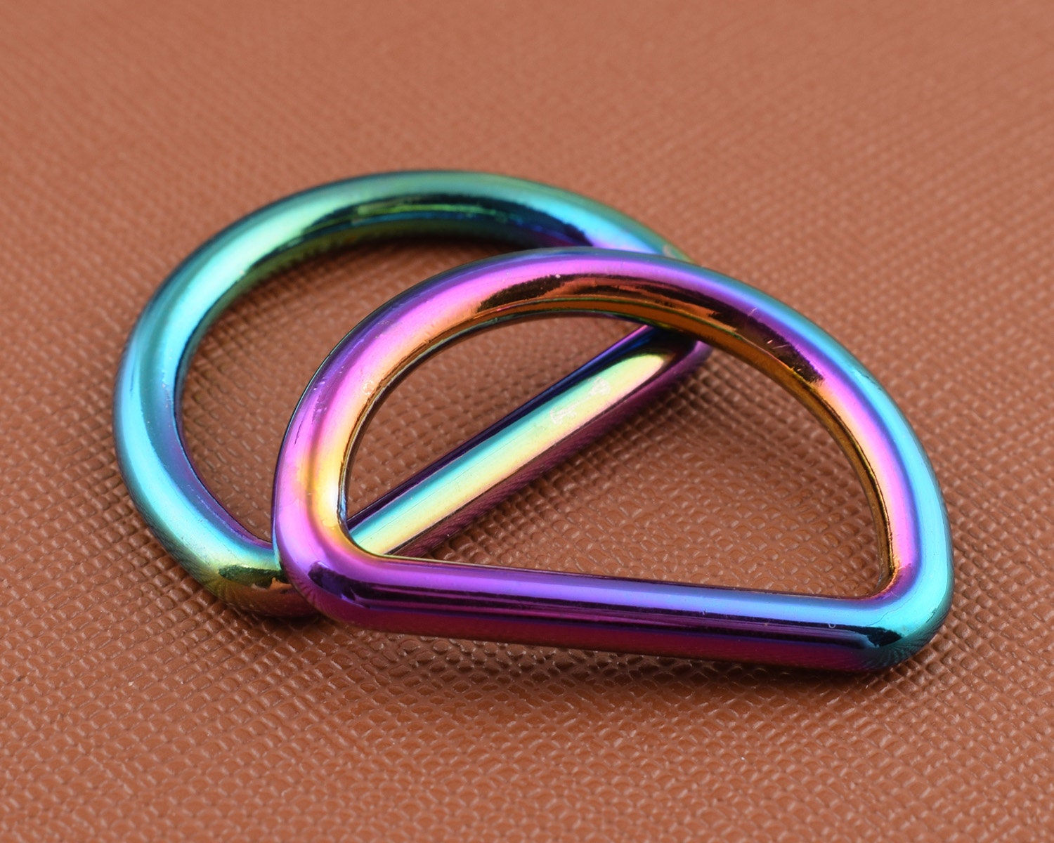 Rainbow D Rings 1 inch Metal D-Rings D Loop D | Etsy