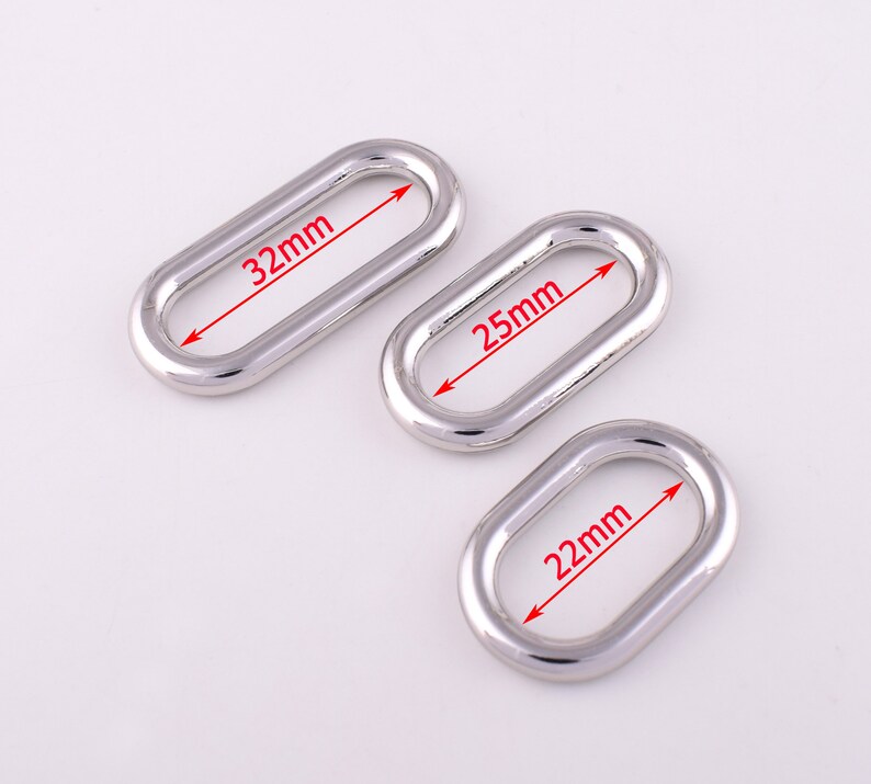 Metal Oval O Rings Small Strap Ring Buckles Non Welded Oval - Etsy