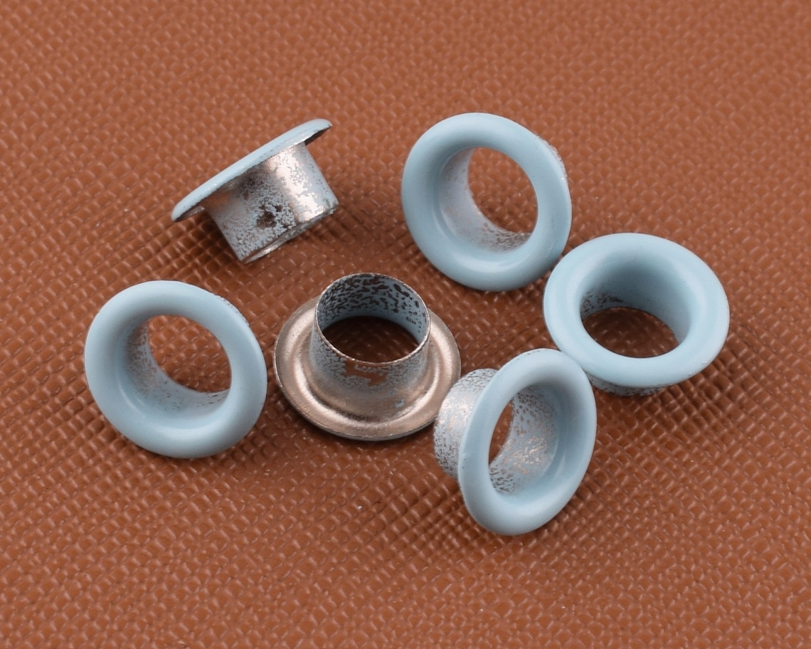 100set Blue Eyelets with washer5mm Grommets Metal round | Etsy