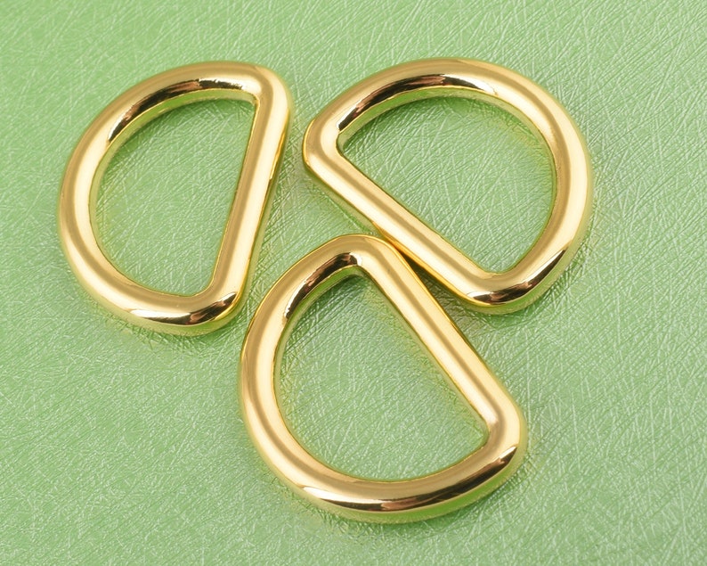 6 Pcs 20mm12mm D Rings Gold D-rings Metal D Loop D Ring D - Etsy