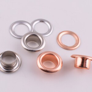 Round Grommet Eyelets,6mm Small Hole Metal Eyelets Grommet With Washer ...