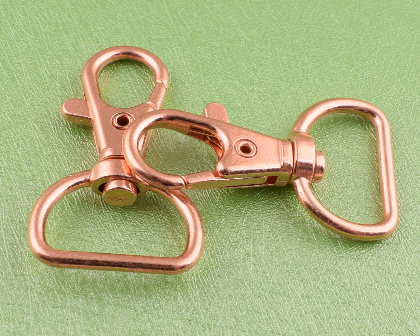 Swivel Lobster Clasps Rose Gold Push Gate Hook Metal Swivel Snap Hook ...