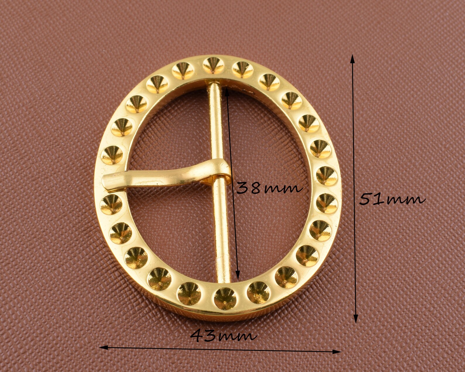 Adjustable Pin Buckles 1.5 Gold/silver Large Oval Belt - Etsy