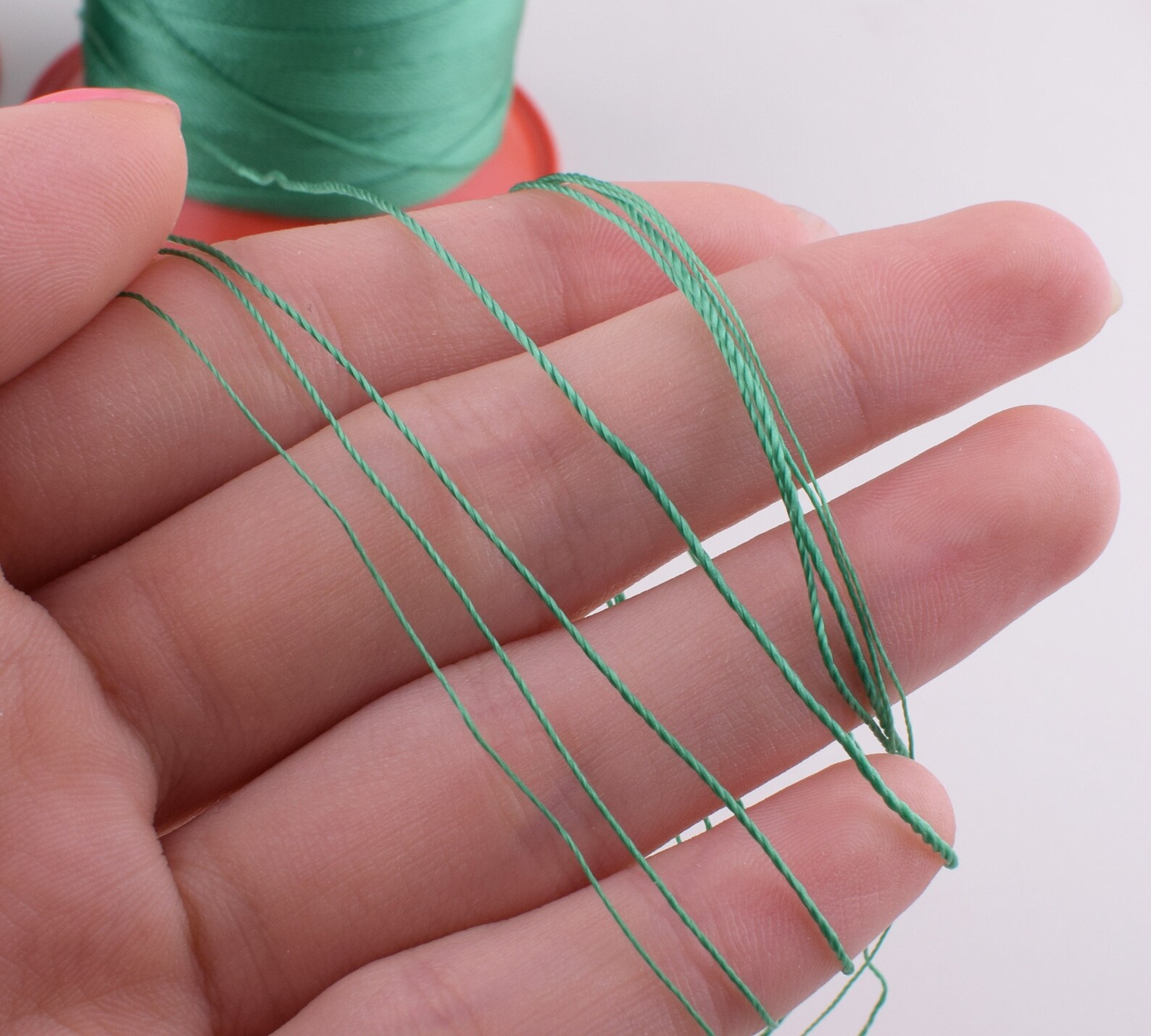 Hilo de nylon hilo de seda verde 10 20 30 60 rollo de | Etsy