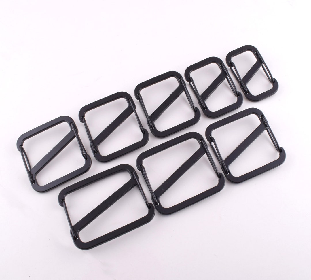 Metal Dual Gated Spring Snap Hook Carabiner Hooks Push Gate Hooks ...