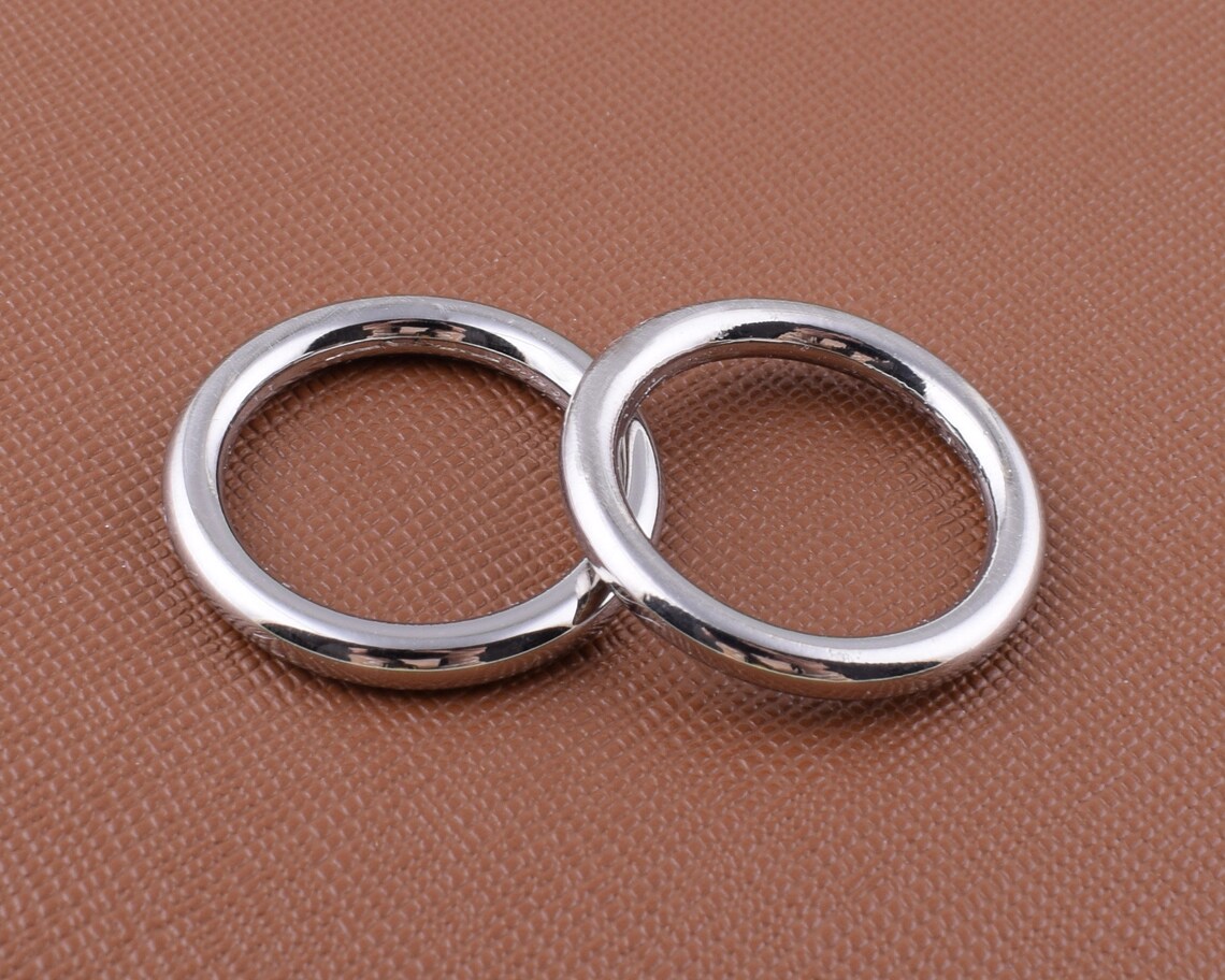 Silver O-rings3/4''19mm Round Ring Bucklesmetal - Etsy