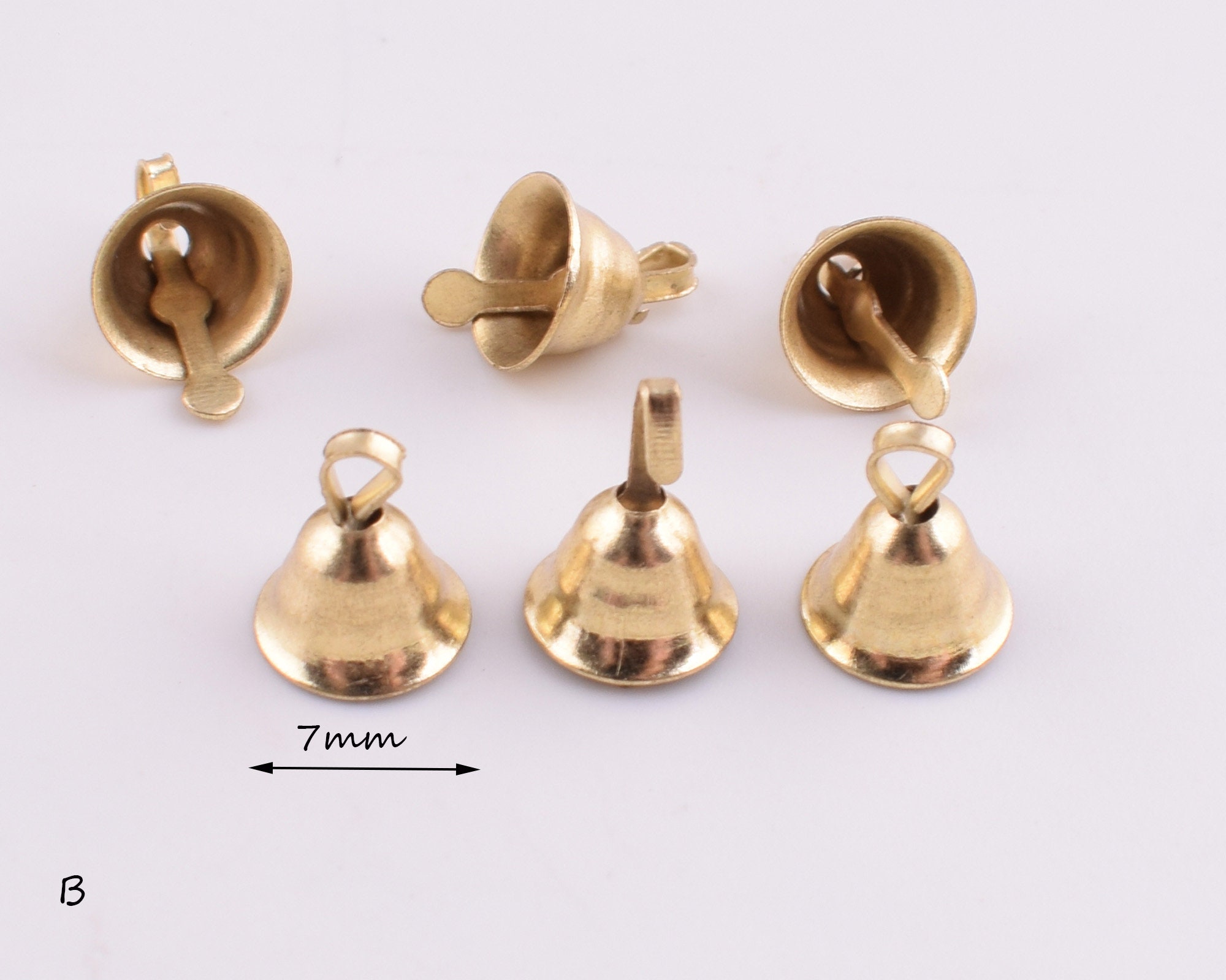 Mini Jingle Bell Charms Gold Small Decoration Bells 7mm Metal - Etsy Sweden