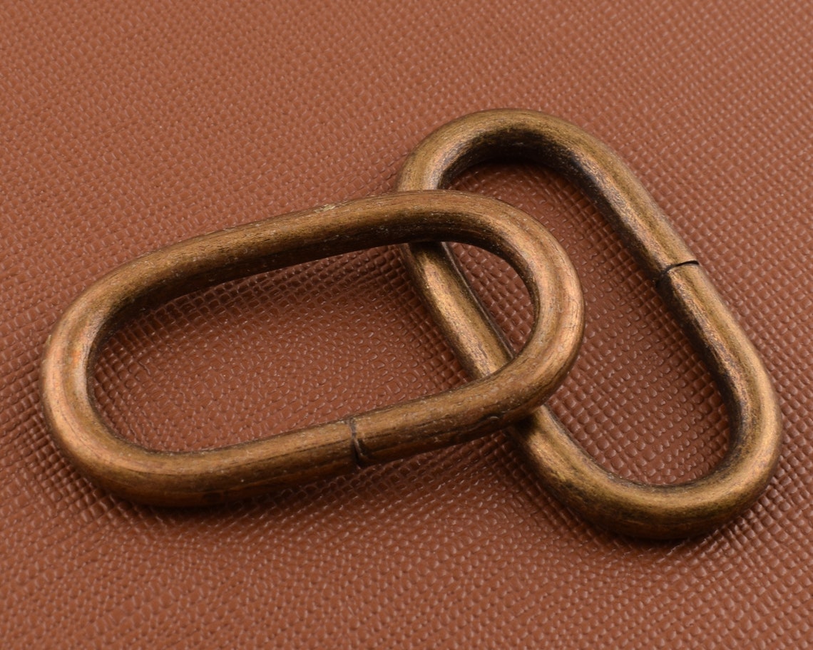 Bronze Oval Rings buckles1 1/4''32mmRectangle Round | Etsy