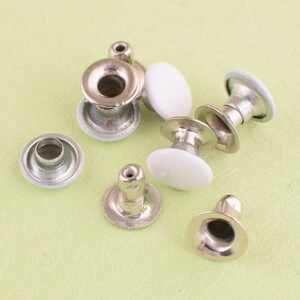 White Rivets Studs,single Cap Rivets Metal Rivets ,7mm*8mm Decorative ...