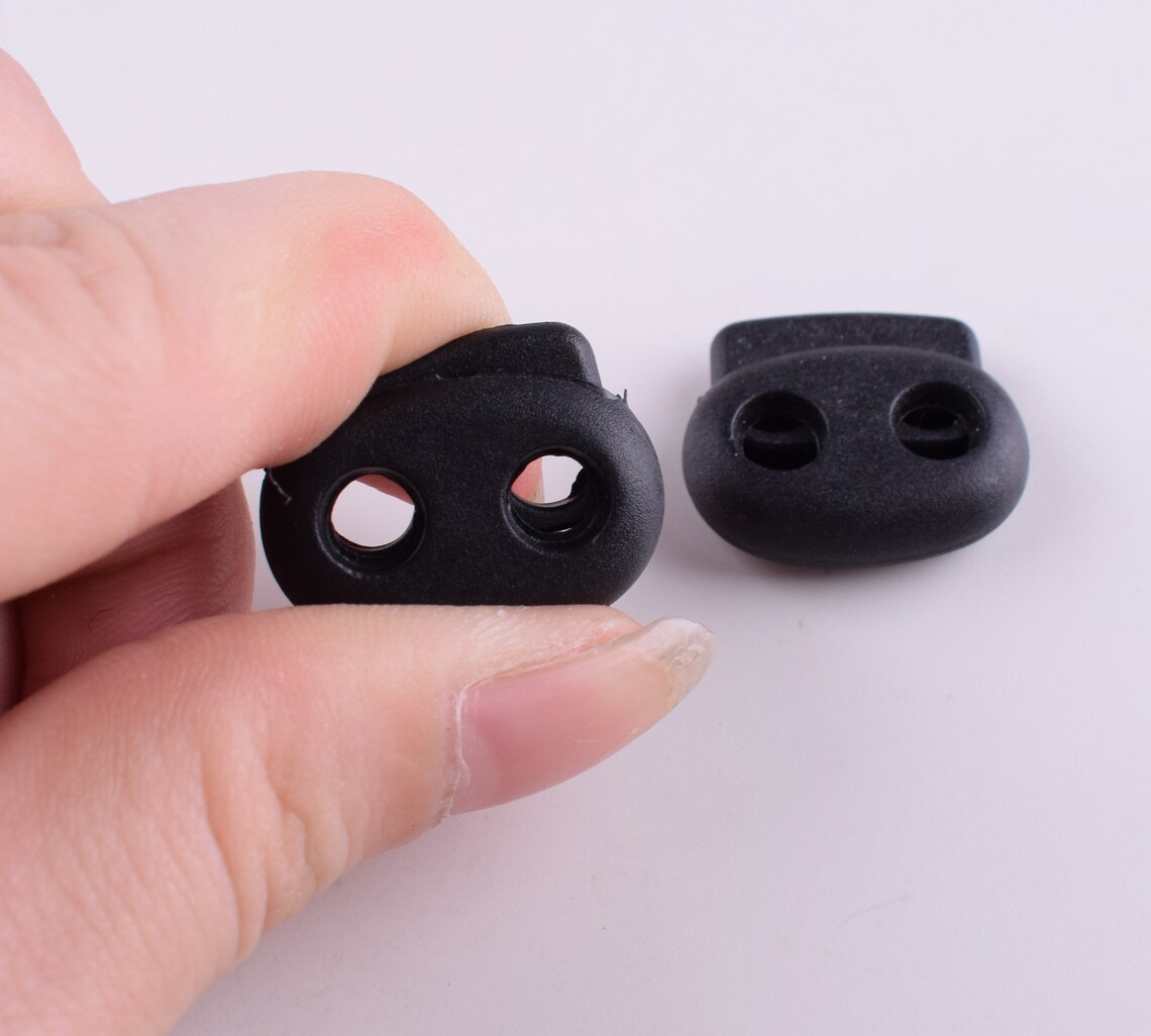 Plastic Cord Stopper2023mm 50 PCS Black Spring Cord - Etsy