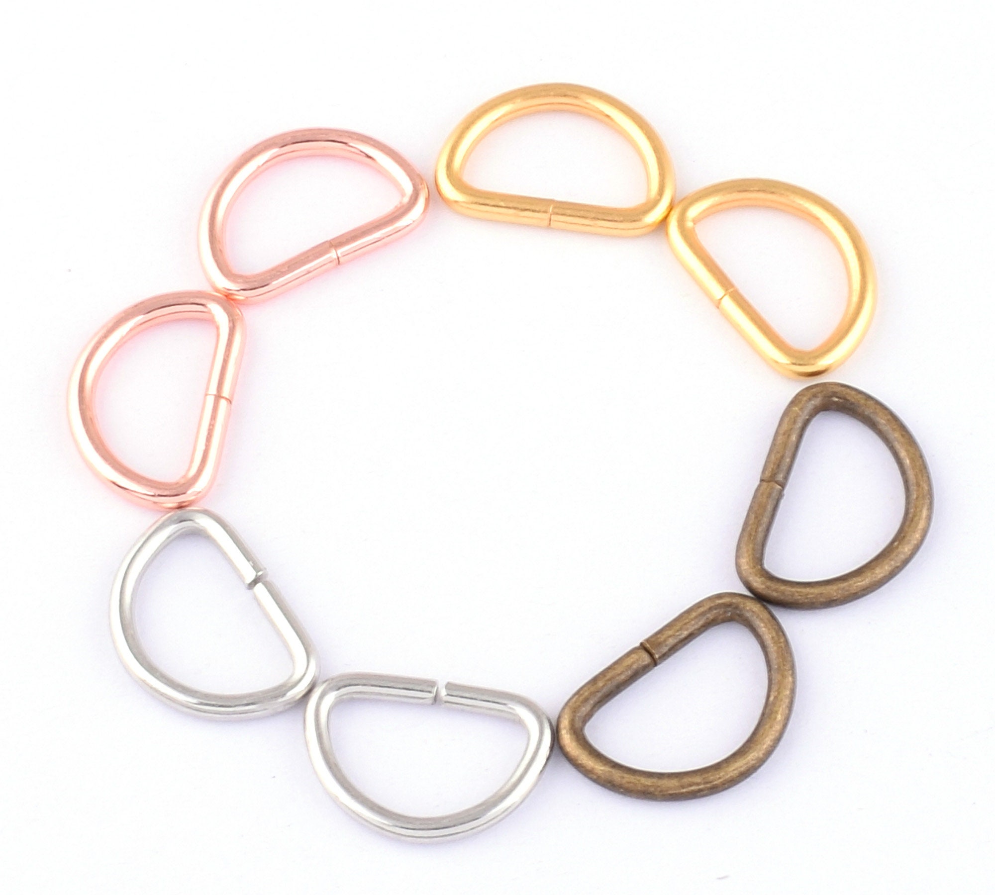 Metal D-rings Mini D Shape Rings Small Welded D Buckles Loop | Etsy