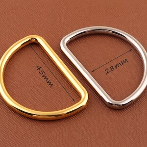 D-rings 1 3/4''(45mm) Gold/silver/black Metal Adjustable D Buckles D ...