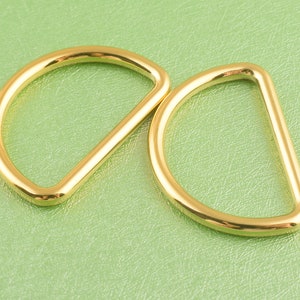 D Rings Metal D Loop Gold D Circle for Handbag or Belt Making Hardware ...