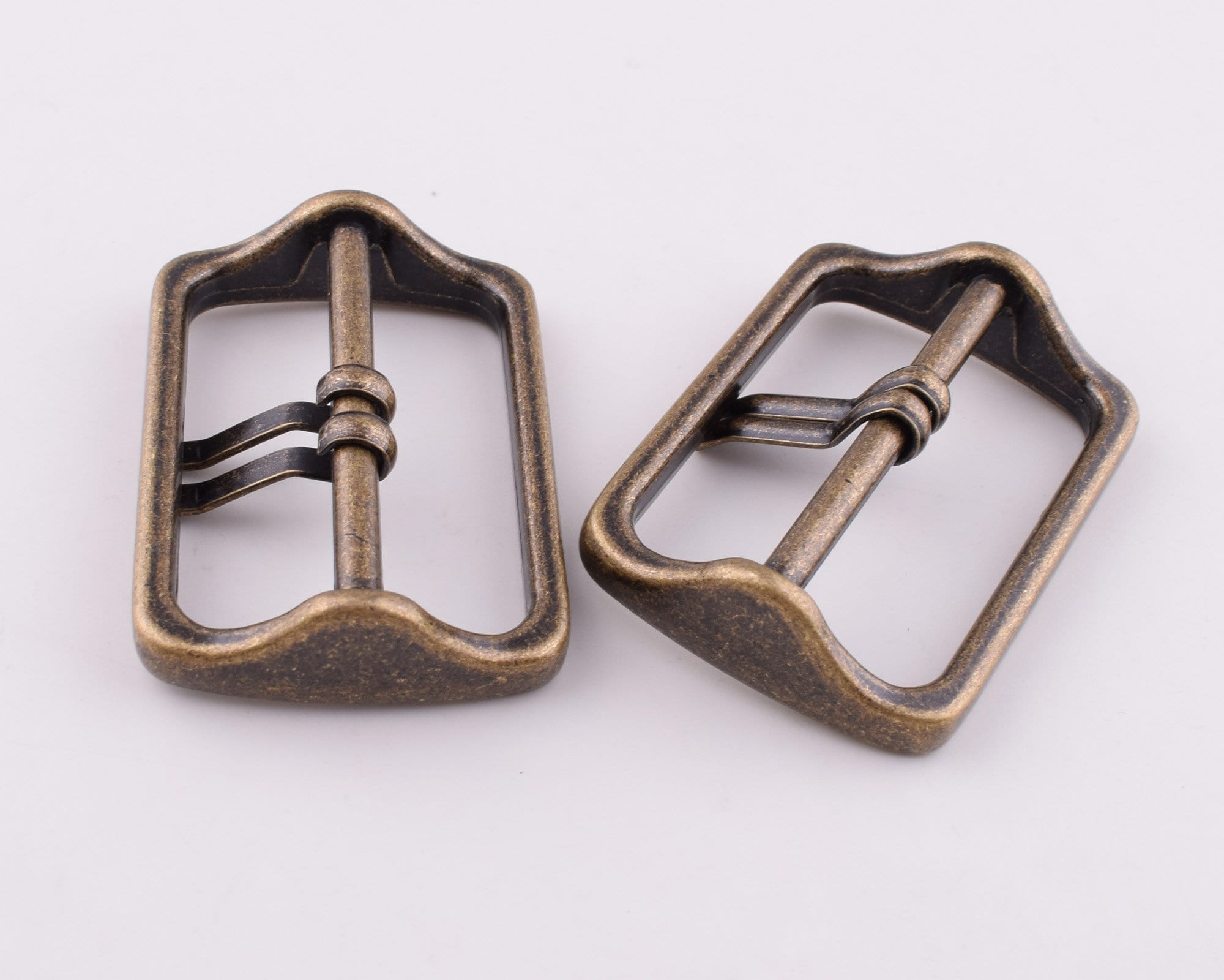 1.5'' Double Pin Buckle Bronze Belt Buckles,38mm Large Double Prong ...
