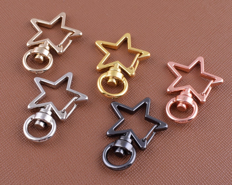 Star Shape Swivel Clasps Swivel Hookstar Key Rings | Etsy