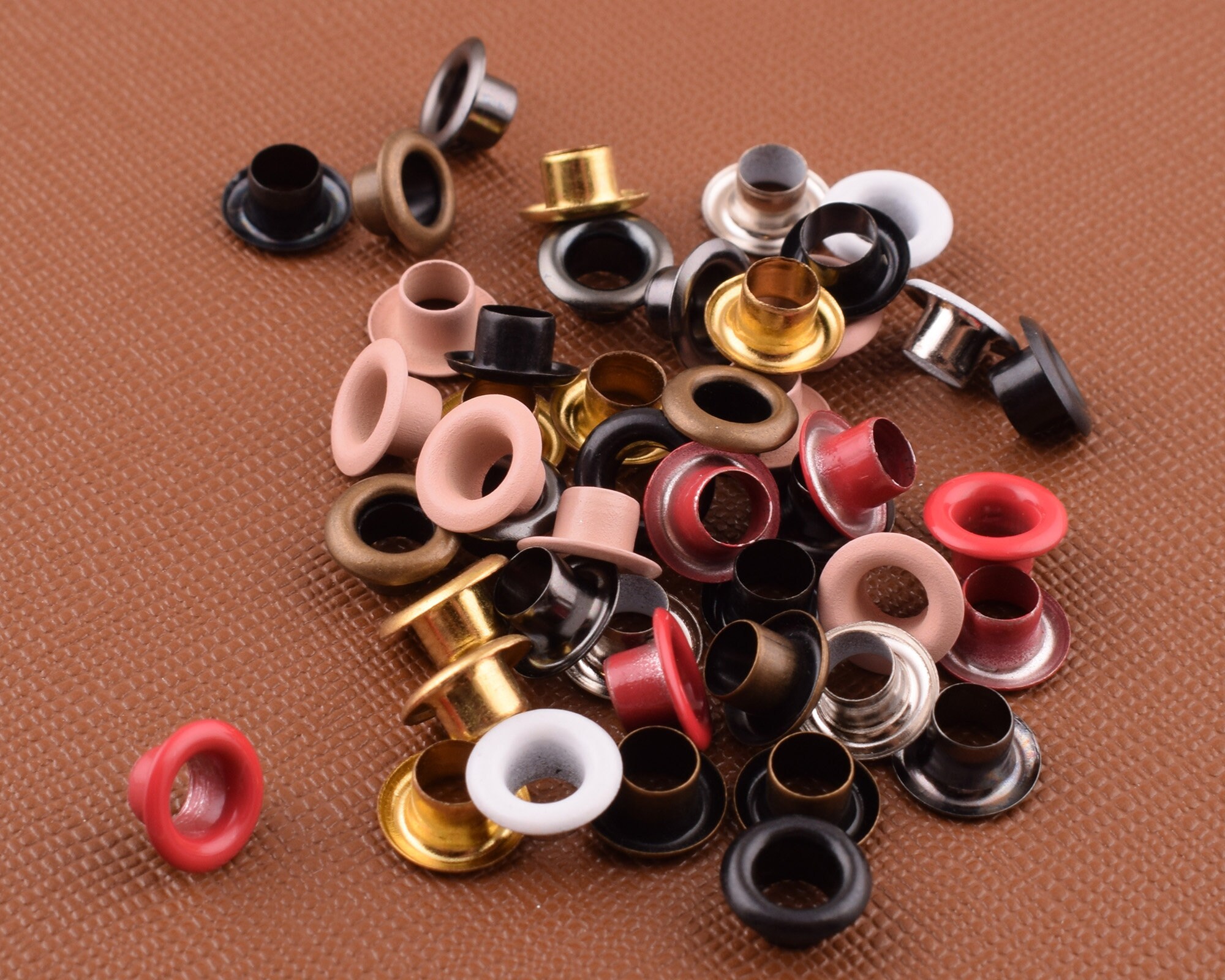 Eyelet Grommets with washer 4 mm small brass Grommets | Etsy