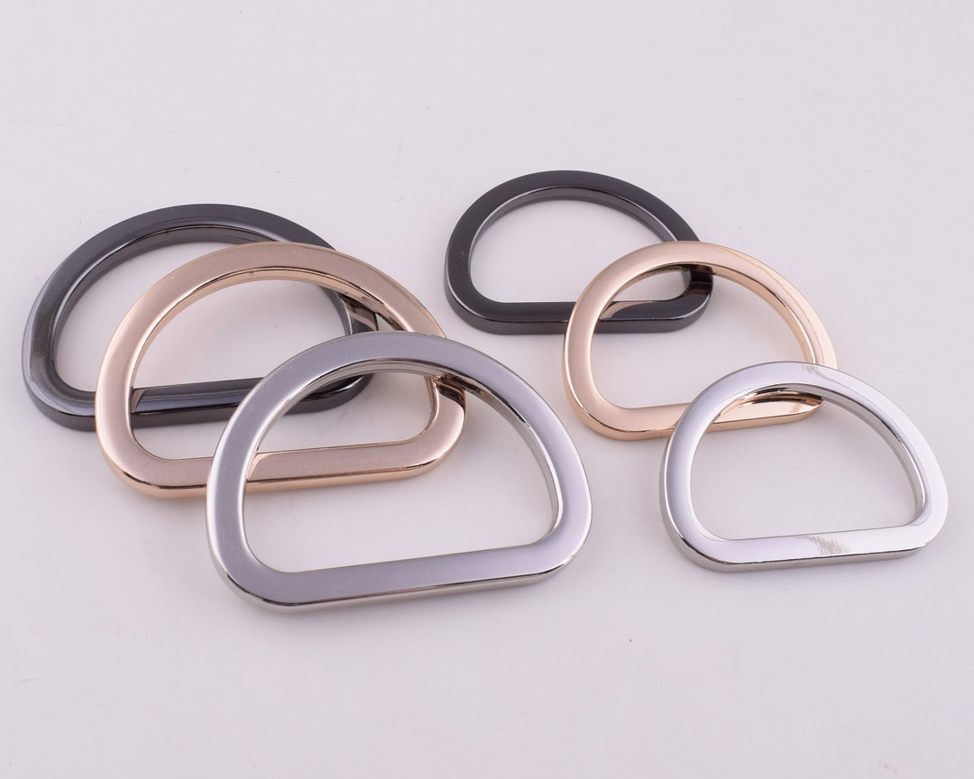 Metal D Rings,31mm 38mm Flat Connector Strap D-rings,silver/light Gold ...