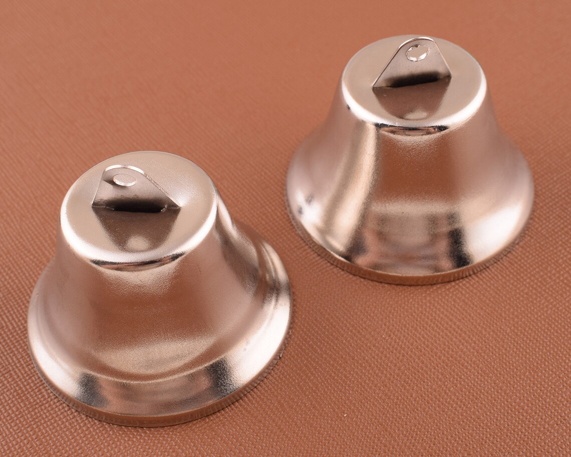 Large Bell Shape Jingle Bells Silver Bell Charms Christmas - Etsy