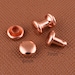 Round Rivet100 Sets Rose Gold Rivets Studs Metal Rapid - Etsy
