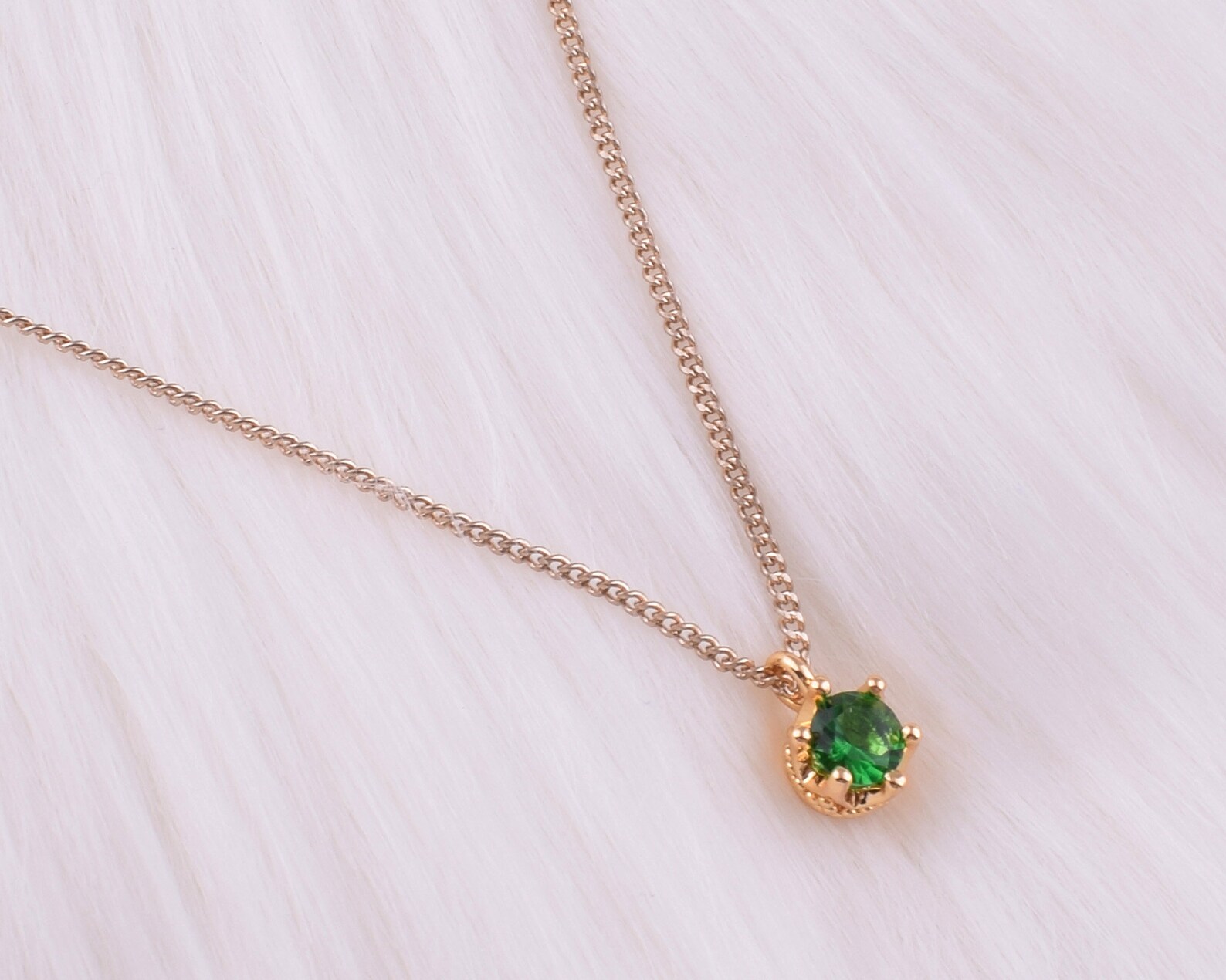 Green Rhinestones Charmsmall Round 18 K Gold Plated Crown | Etsy