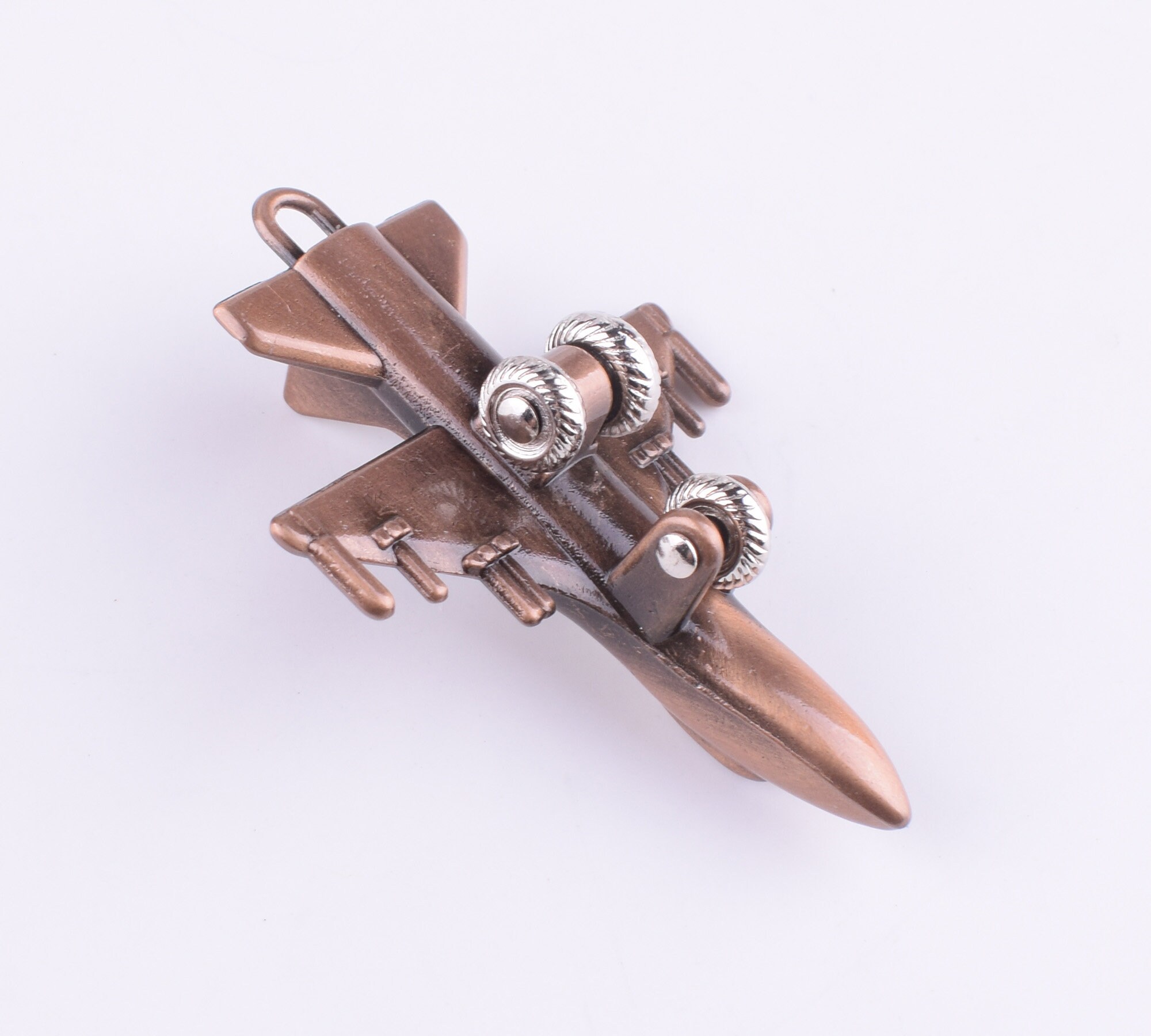 Miniature Fighter Planeantique Copper 3D Airplane Charmworld | Etsy