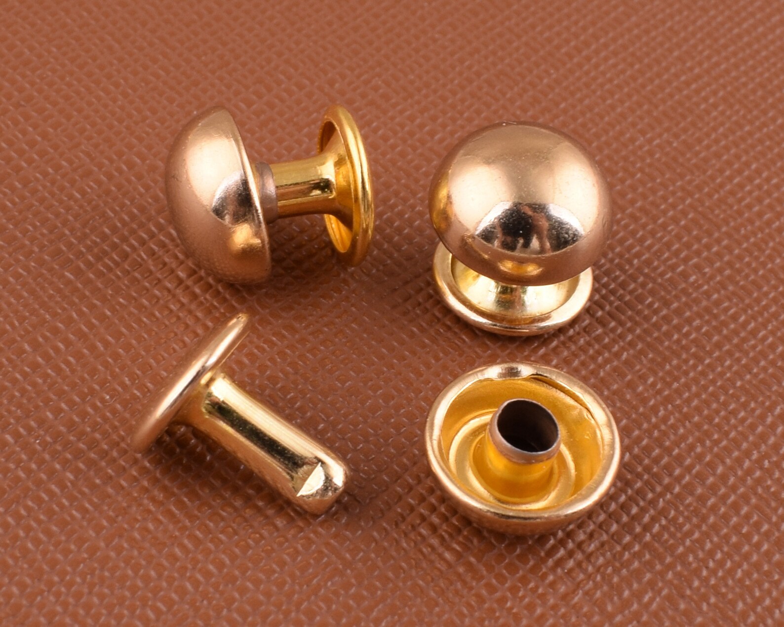 50 Sets Gold Metal Rivets10mm Rapid Rivetsdecorative Rivets - Etsy