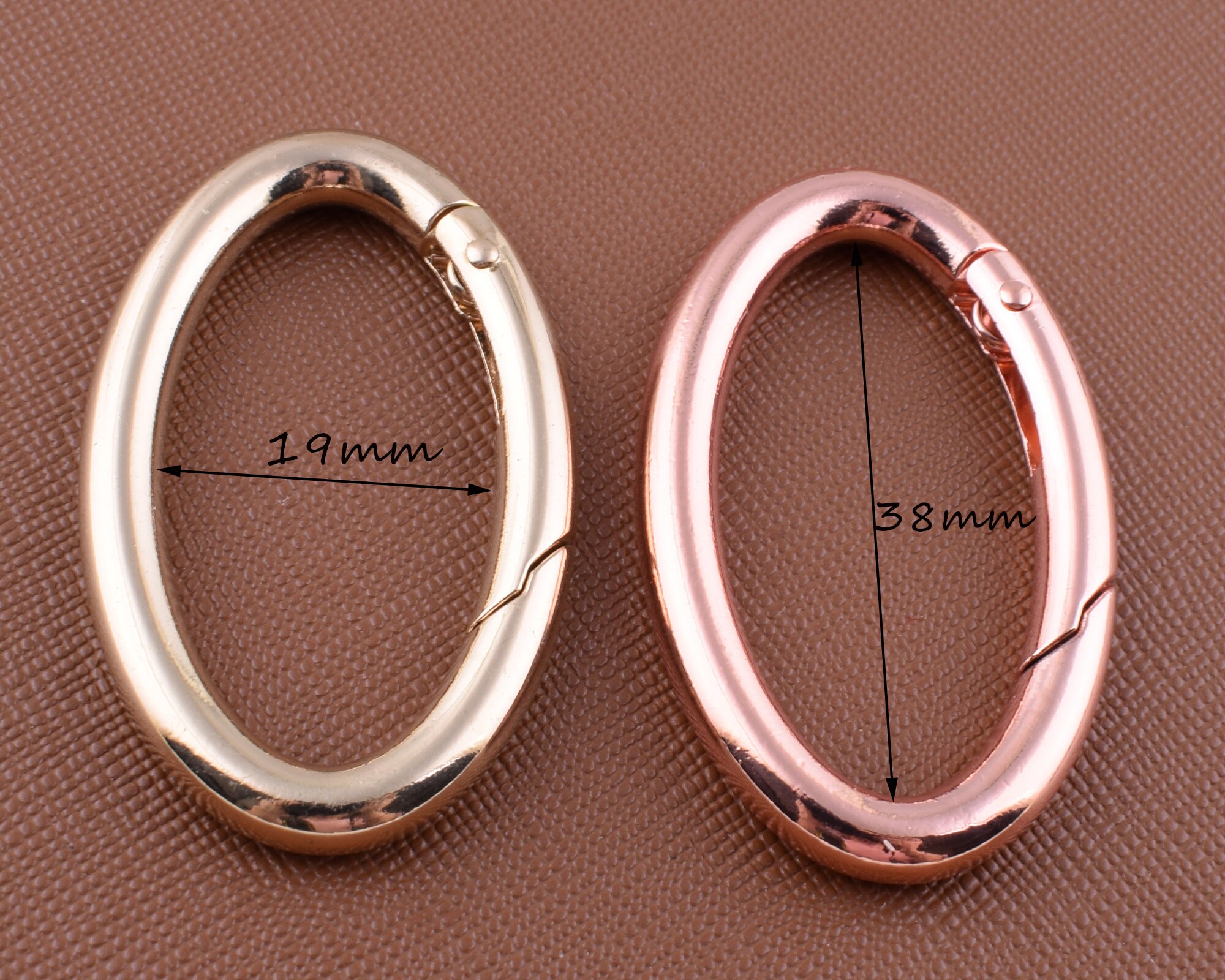 Oval Spring Gate Rings38mm Large Spring Ring Metal Push Snap - Etsy