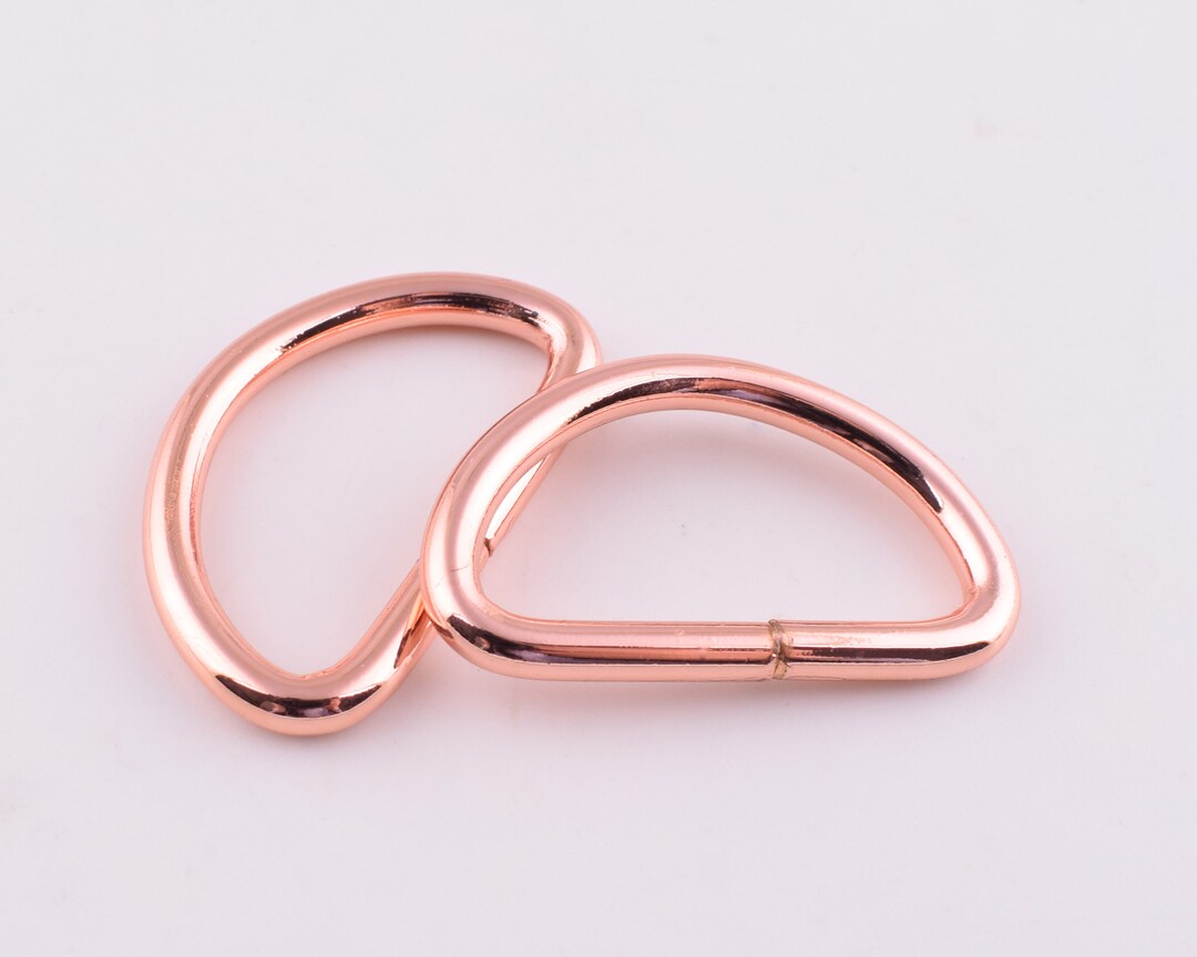 Metal D-rings,rose Gold 1''(25mm)d Rings Small D Loop D Circles Strap ...
