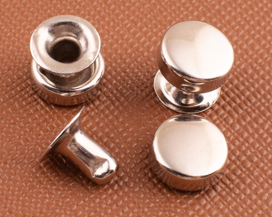 Rivet8mm Silver Rivetround Cap Rivets Metal Rivet - Etsy