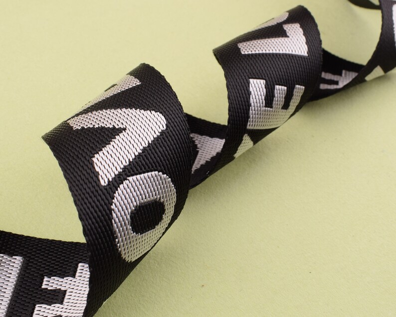 1 1/2''38mm Black Webbing Nylon Craft Ribbon With - Etsy