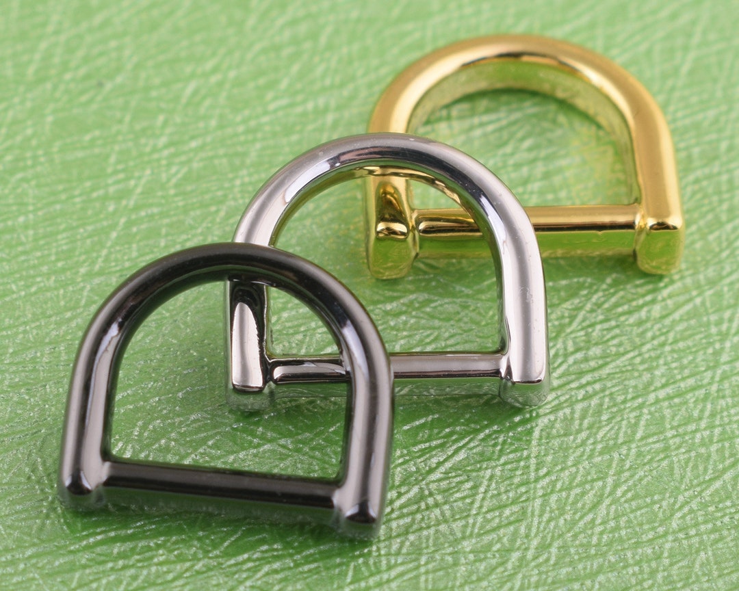 Mini D-rings D Circle,20 Pcs 7mm Black/silver/gold Connector D Rings ...
