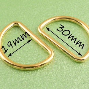 D Rings Metal D Loop Gold D Circle for Handbag or Belt Making Hardware ...