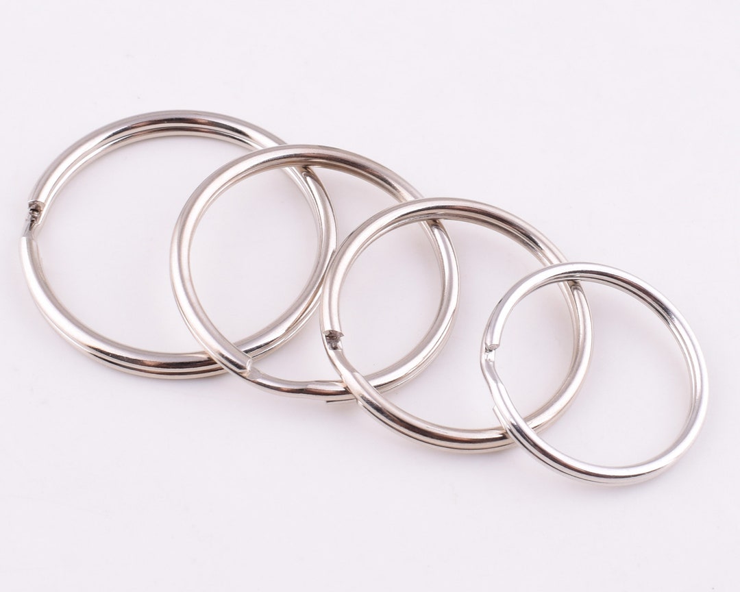 Silver Round Key Rings,iron Keychain Rings,double Round Split Key Rings ...