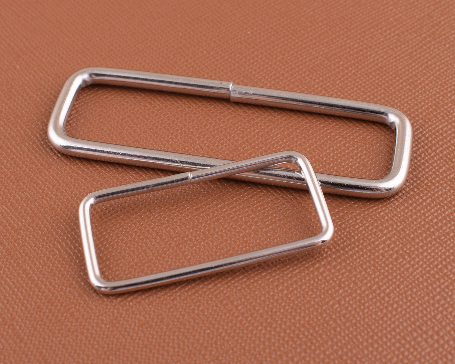 Silver Rectangular Rings Metal Rectangle Rings for - Etsy UK