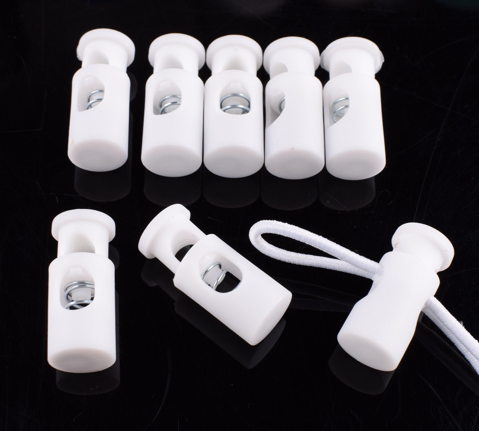 1228mm Cord Lockcylindrical White Plastic Cord Stopper Rope - Etsy