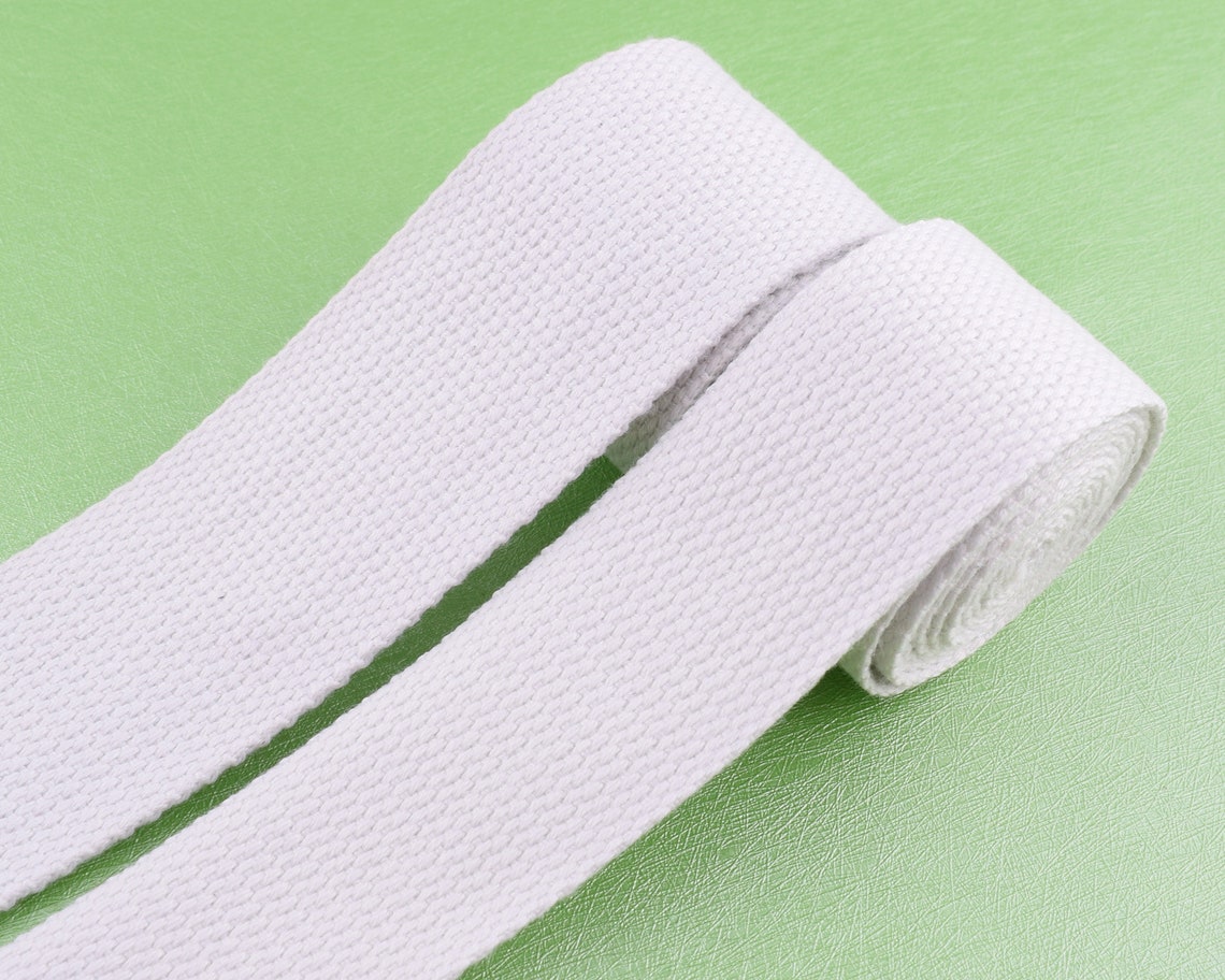 White Cotton Webbing1.25''32mm/1.5''38mm - Etsy