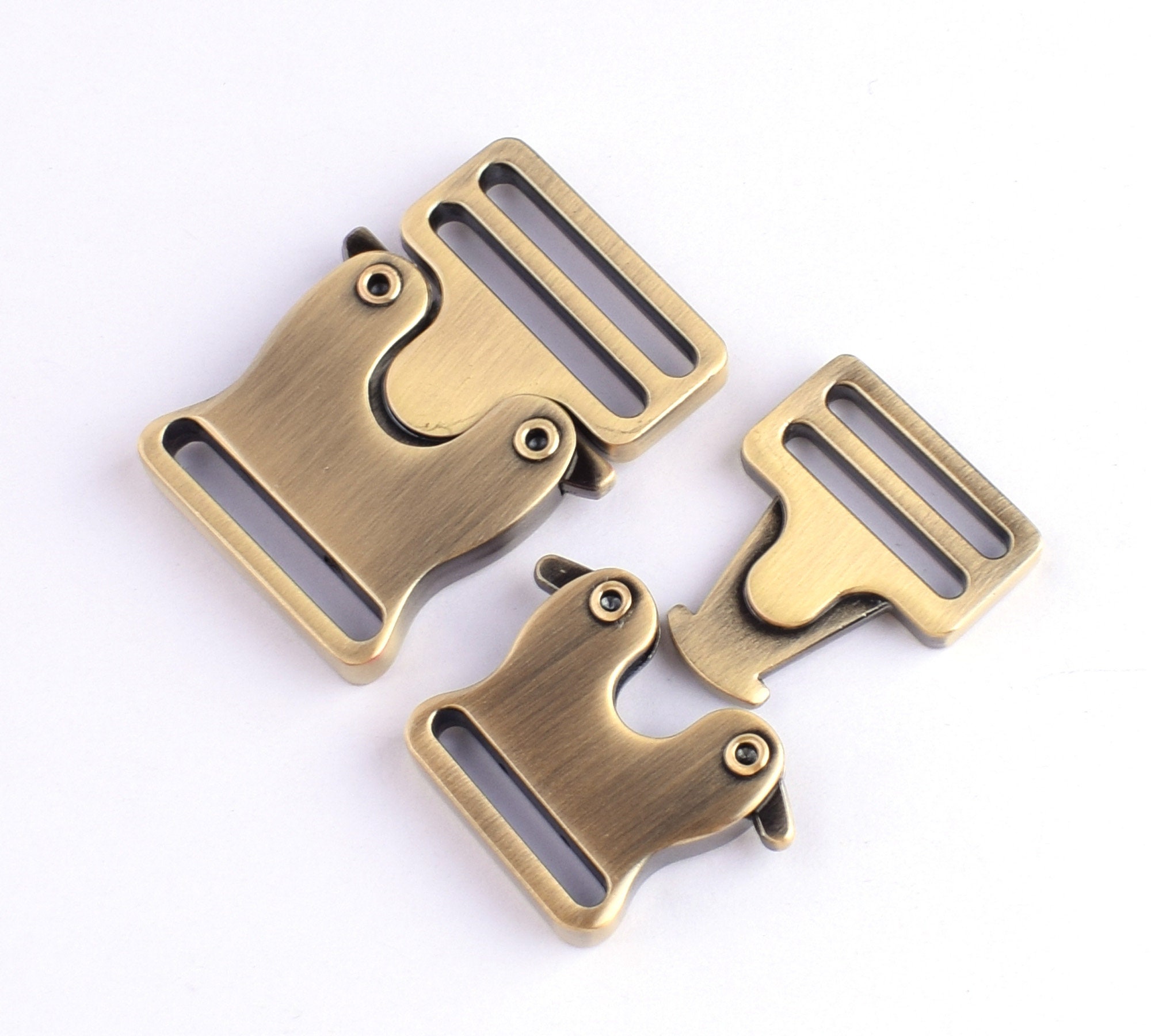 Metal Release Side Buckle,25mm 30mm 38mm Antique Bronze Quick Release ...