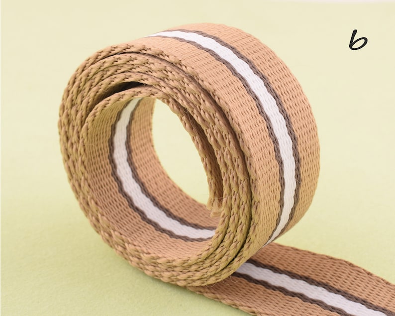 Stripes Ribbon Strap Webbing Cotton Stripes Webbing Bag Strap - Etsy