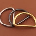 D-rings 1 3/4''45mm Gold/silver/black Metal Adjustable D Buckles D Loop ...
