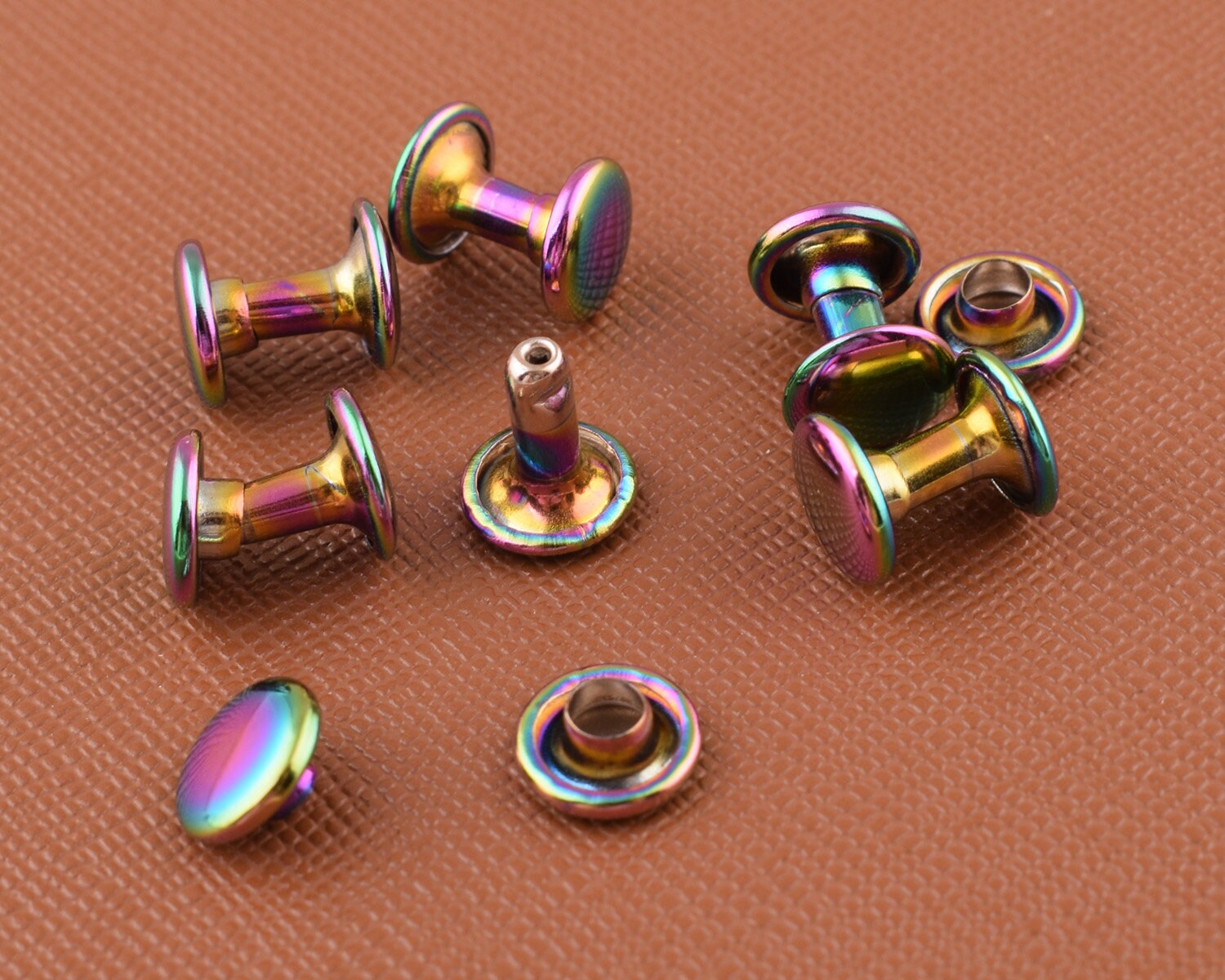 Rainbow Rivets Stud Metal Rapid Rivets8mm10mm Double Cap | Etsy