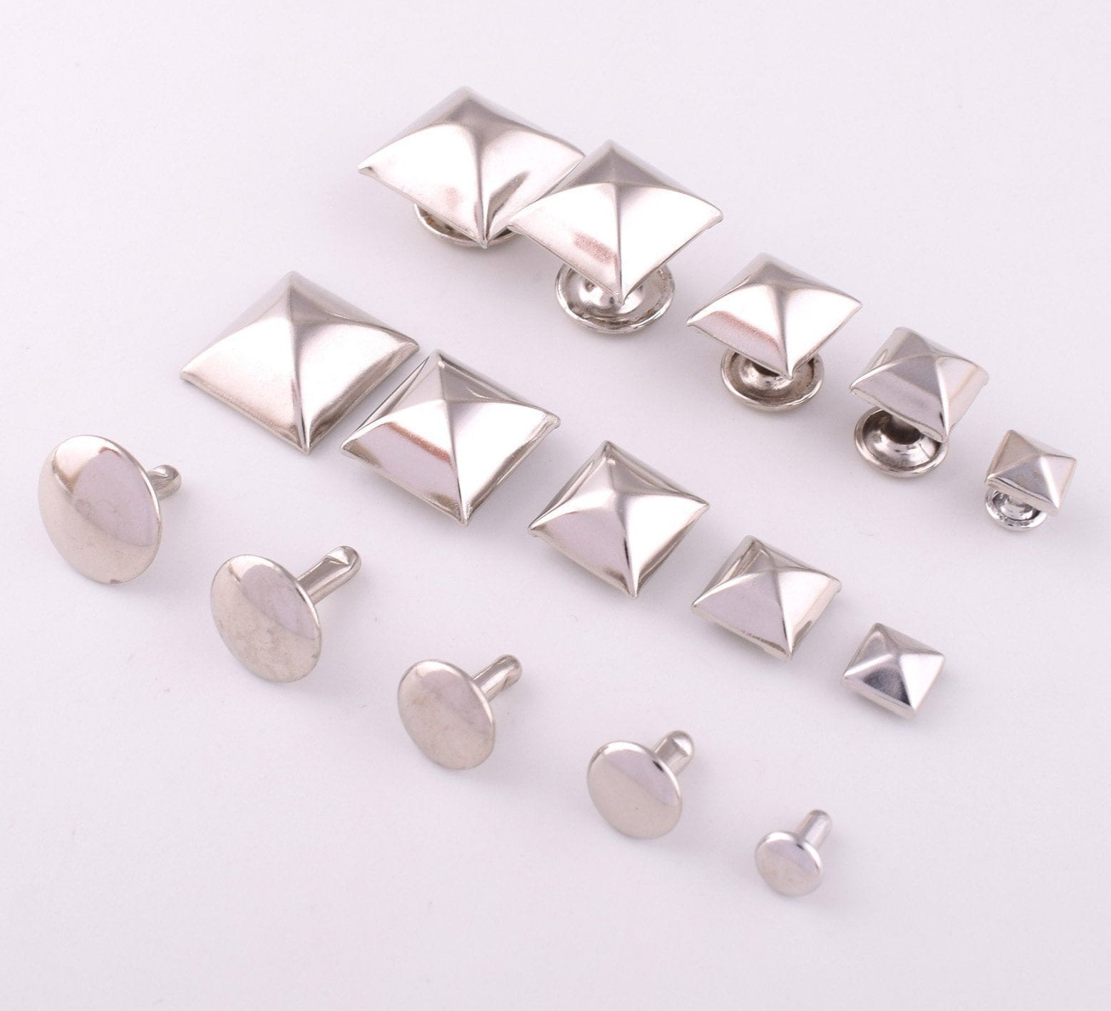 Square Rivets Double Cap RivetsStuds Leather Craft Metal | Etsy