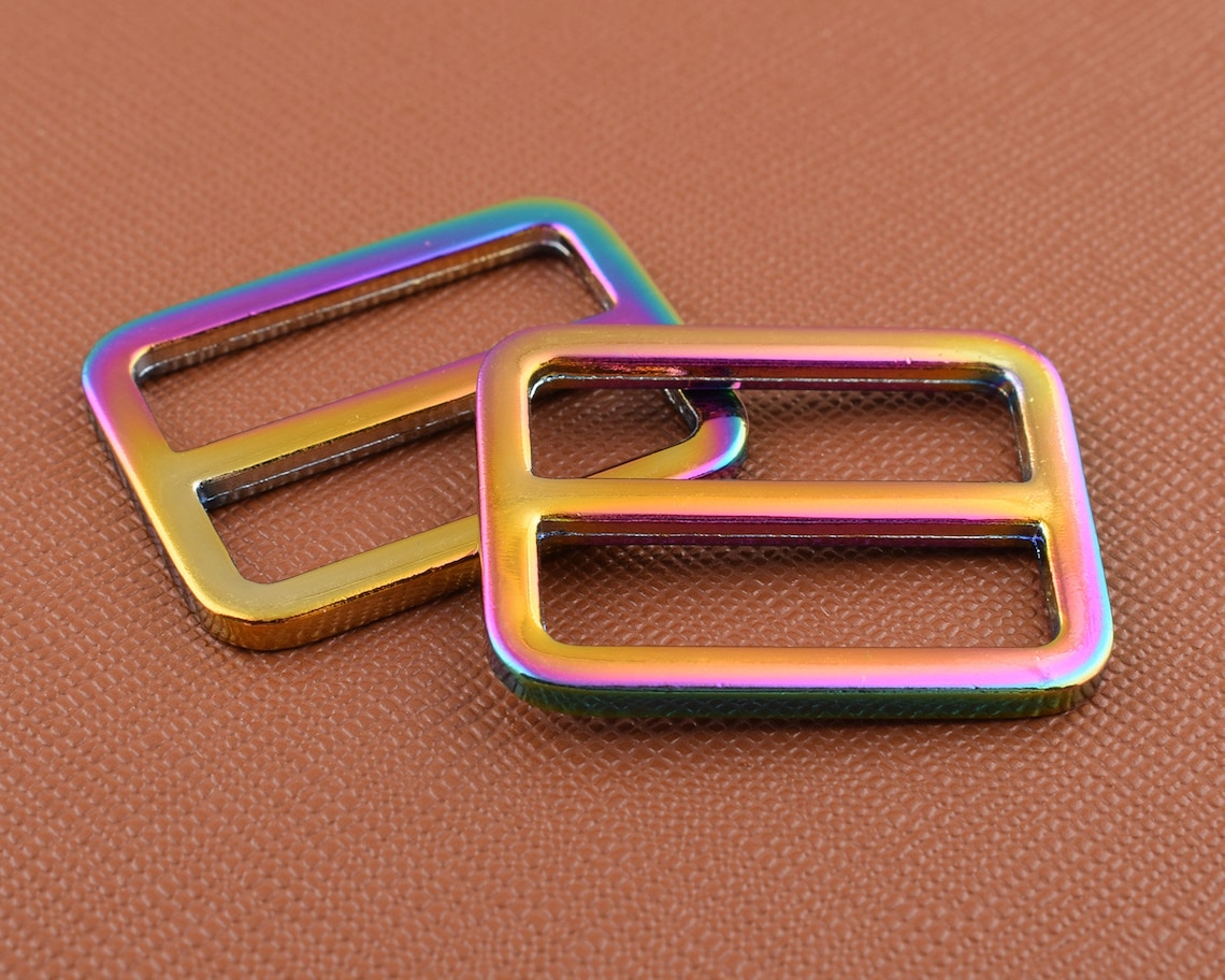 1 Inch Rainbow Belt Buckles Metal Adjustable Buckles Webbing - Etsy