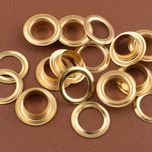 Gold Eyelets,10mm Large Hole Eyelets Grommet With Washer,metal Brass ...