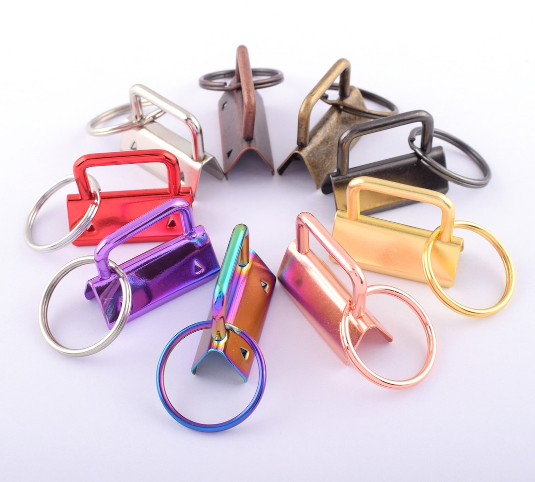 32mm Key Fob Hardware With Key Rings for Lanyards,rainbow Metal 1 1/4 ...