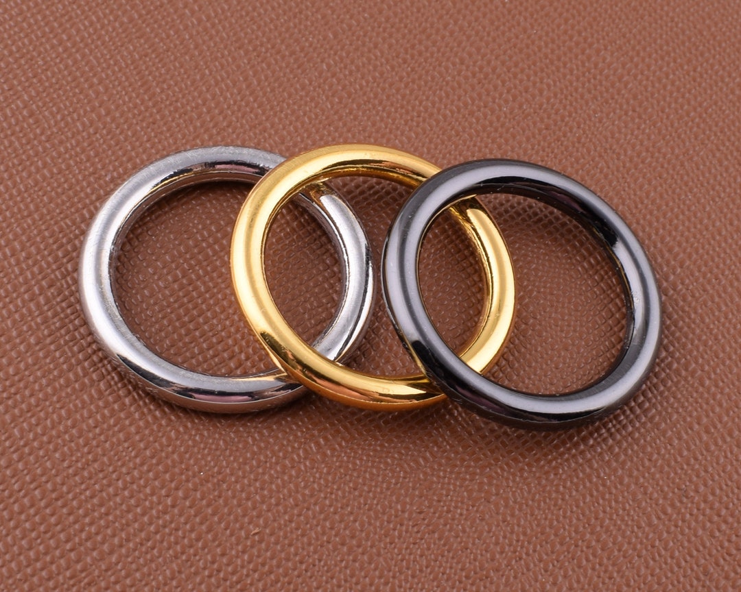 Small O-rings,3/4'' Round Rings Buckles,19mm Gold/silver/black Alloy ...