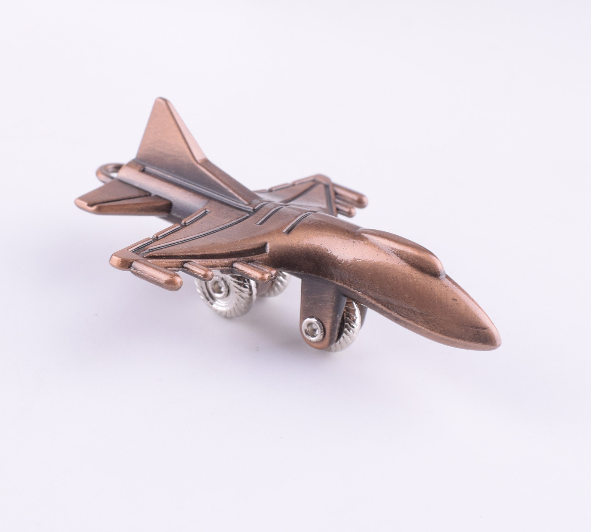Miniature Fighter Planeantique Copper 3D Airplane Charmworld | Etsy